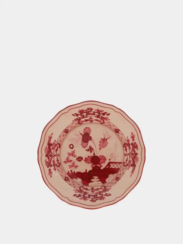 GINORI 1735 Oriente Italiano Vermiglio Bread Plate - Pink