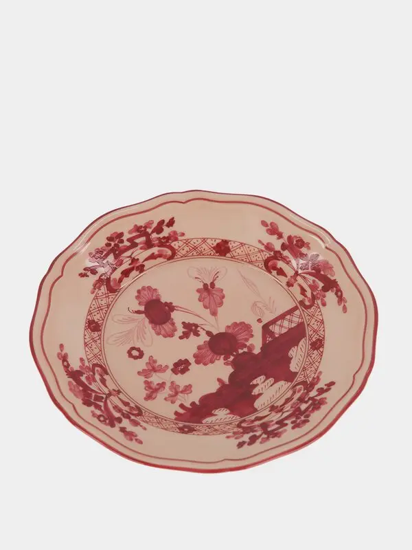 GINORI 1735 Oriente Italiano Vermiglio Bread Plate - Pink