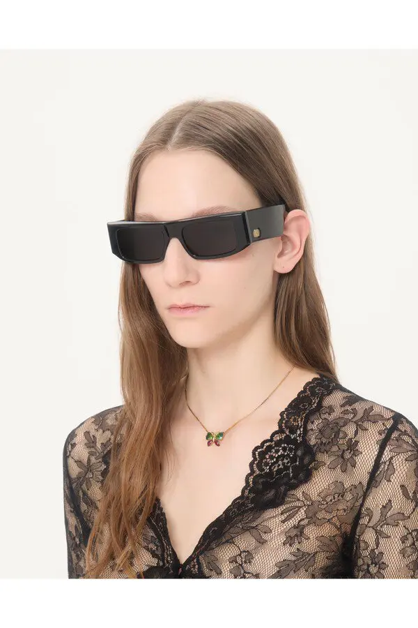 Valentino Garavani Rectangular Acetate Sunglasses