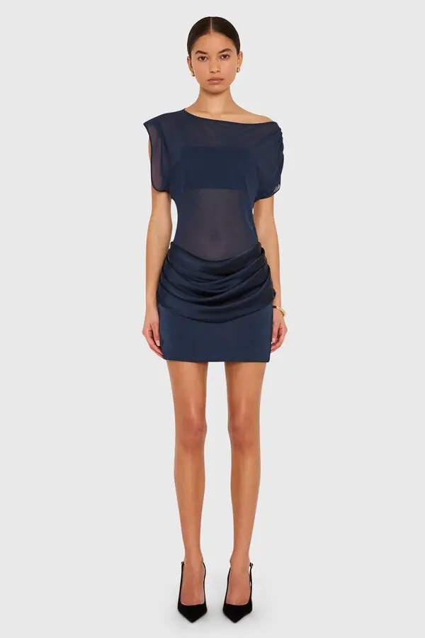 Amanda Uprichard Olandria Mini Dress - Ink