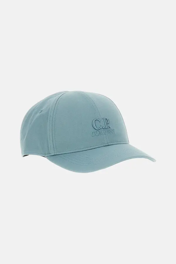 C.P. COMPANY Gabardine Logo Cap - Sky Blue