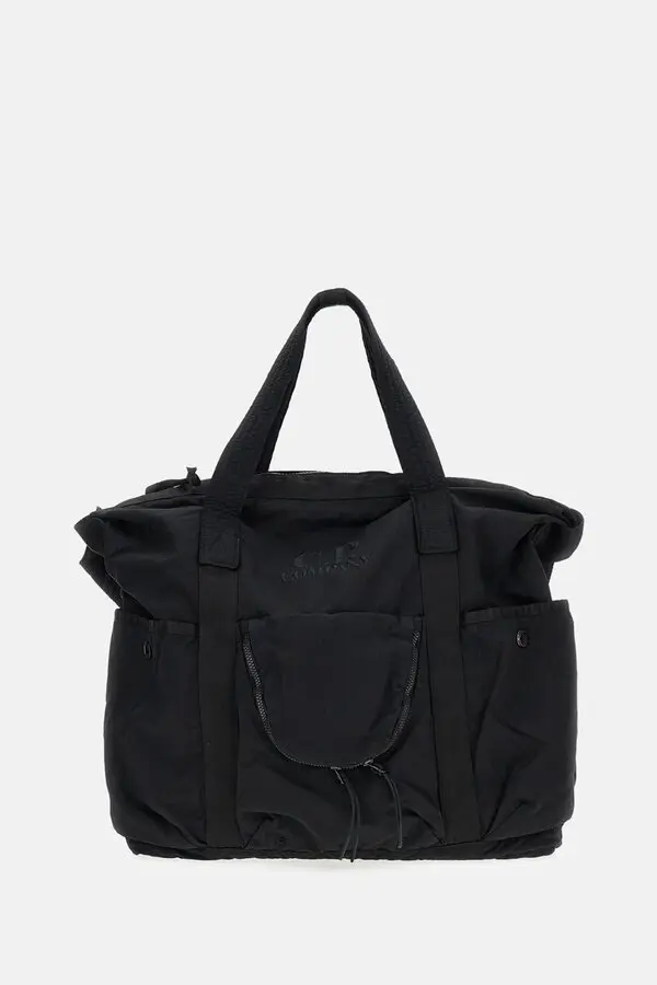 C.P. COMPANY Twill Tote Bag - Black