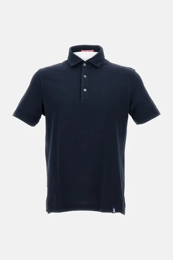 DRUMOHR Piqué Polo Shirt - Blue