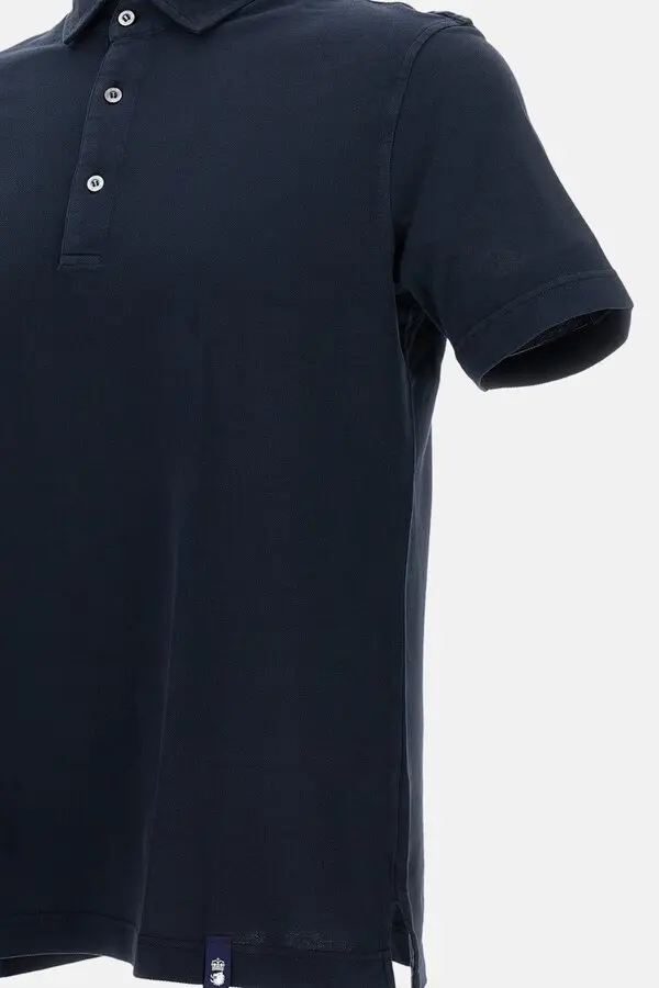 DRUMOHR Piqué Polo Shirt - Blue
