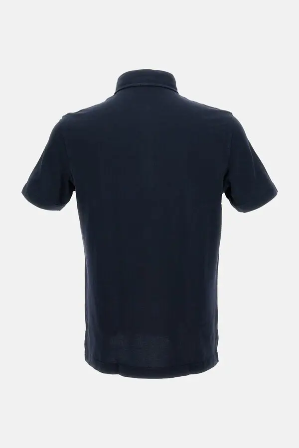 DRUMOHR Piqué Polo Shirt - Blue