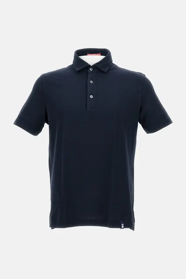 DRUMOHR Piqué Polo Shirt - Blue