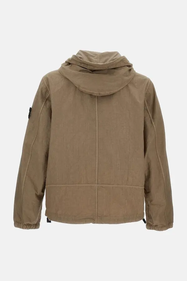 Stone Island Hooded Technical Jacket - Beige