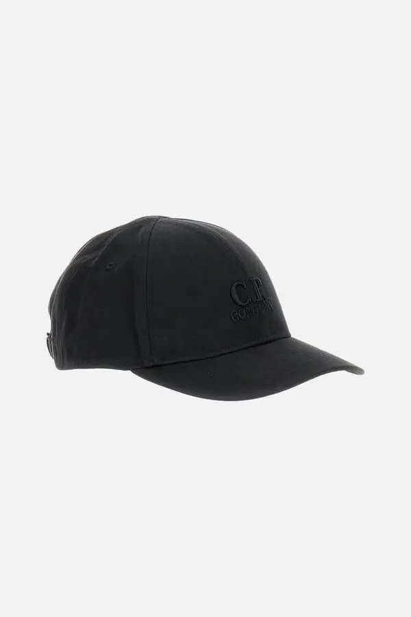 C.P. COMPANY Gabardine Baseball Cap - Black