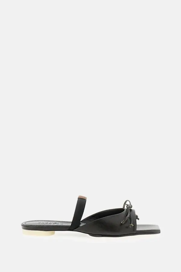 MAISON MARGIELA Slingback Sandals With Bow Detail - Black