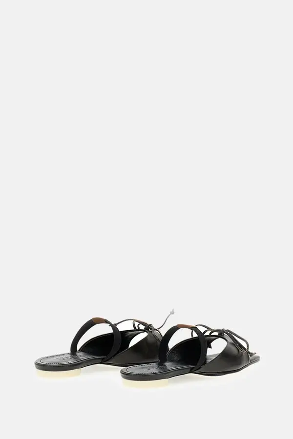 MAISON MARGIELA Slingback Sandals With Bow Detail - Black