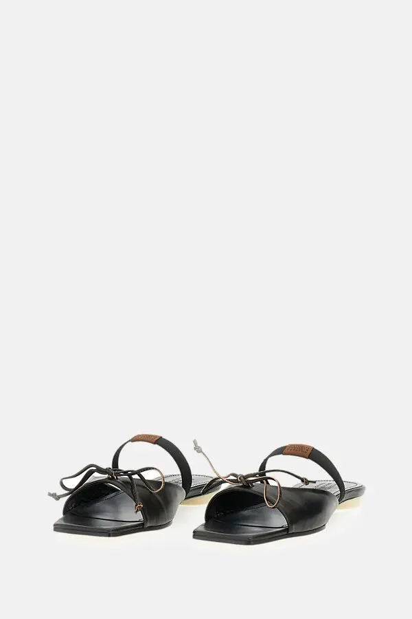 MAISON MARGIELA Sandali Slingback Con Dettaglio A Fiocco - Nero