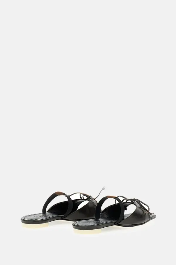 MAISON MARGIELA Sandali Slingback Con Dettaglio A Fiocco - Nero