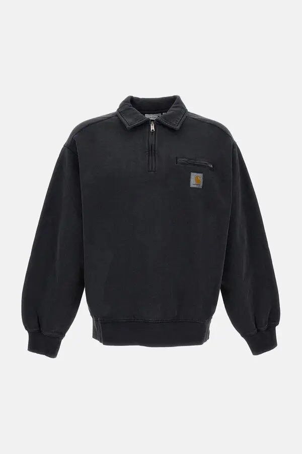 Carhartt Work In Progress Detroit Half-zip Sweatshirt - Black