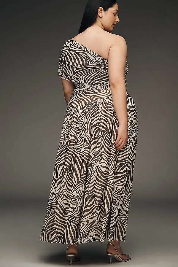 CURAAE Arabelle Plus One-shoulder Maxi Dress
