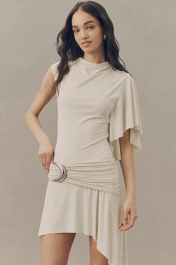 DE LA VALI Titan Mini Dress - Ivory