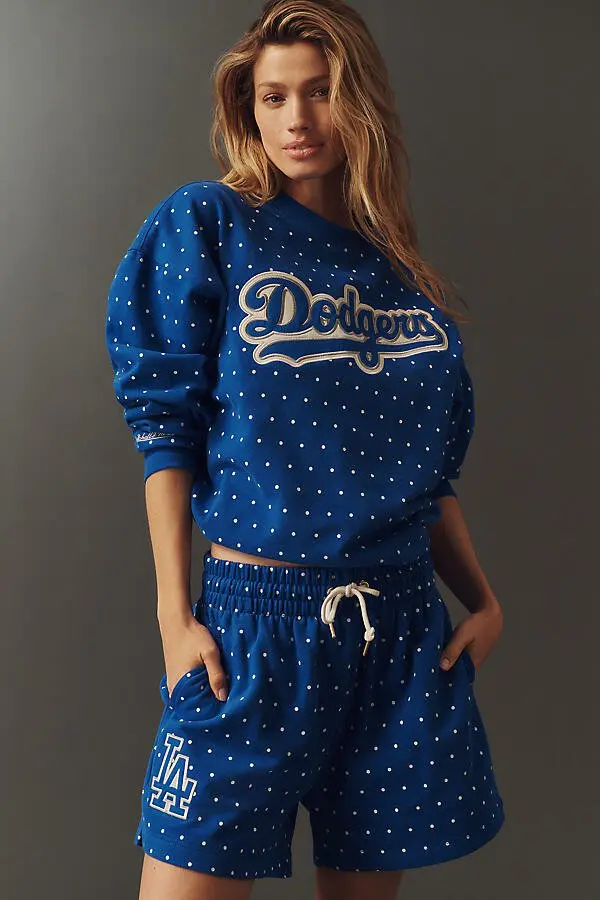 Mitchell & Ness Mlb Drawstring Shorts - Dodgers