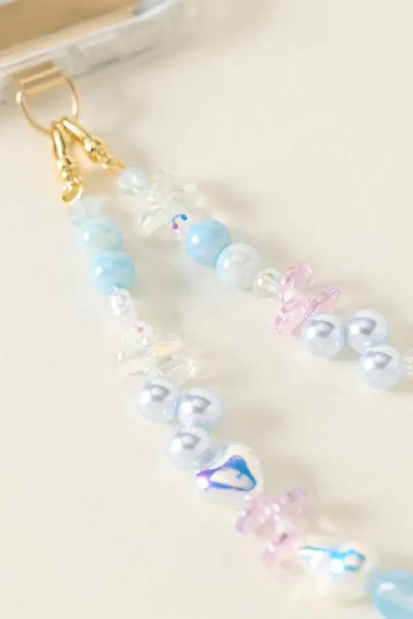 Anthropologie Iridescent Beaded Phone Chain