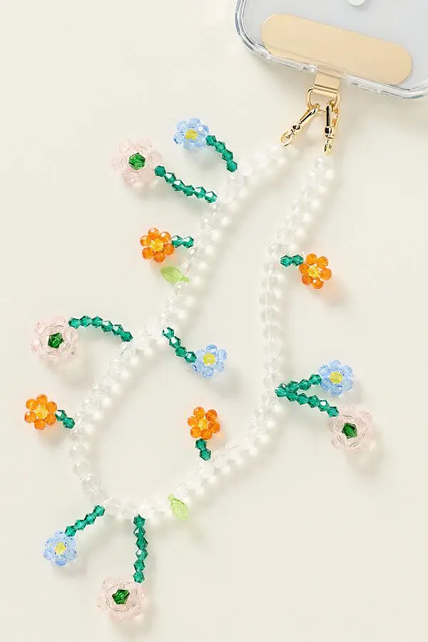 Anthropologie Daisy Beaded Phone Chain - Flower