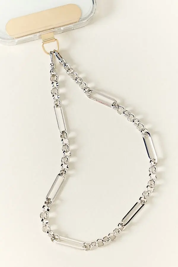 Anthropologie Chain Phone Charm - Silver