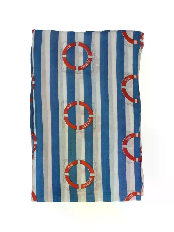 Vintage Striped Scarf - Blue