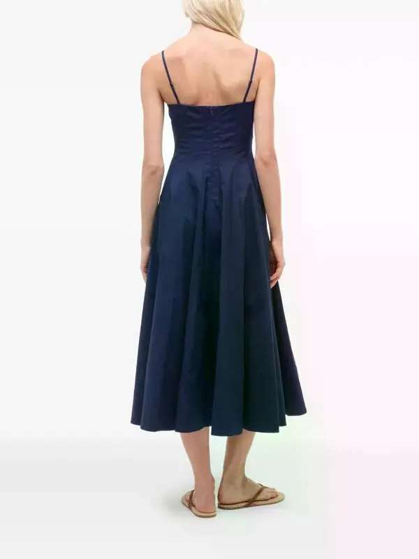 Staud Wylie Midi Dress - Blue