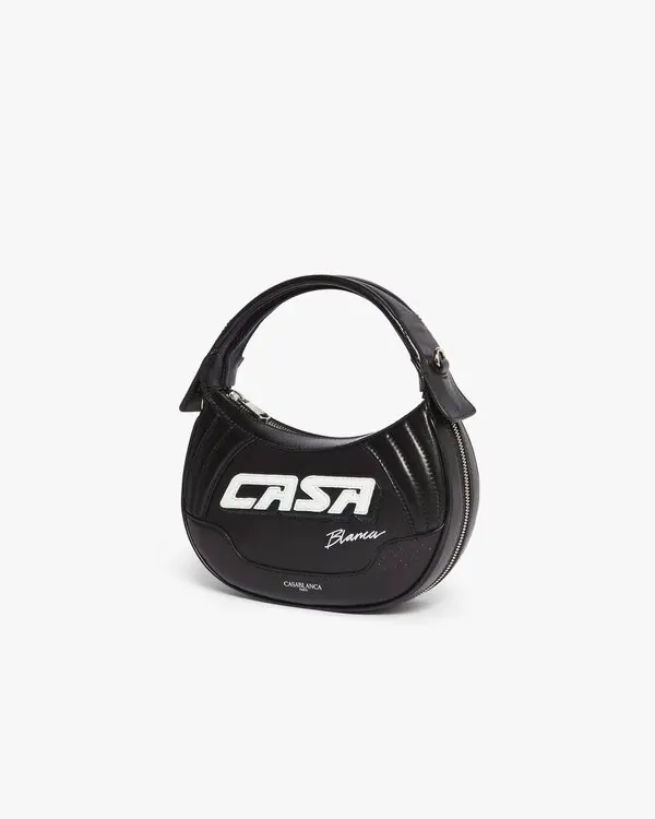 Casablanca Leather Biker Bag