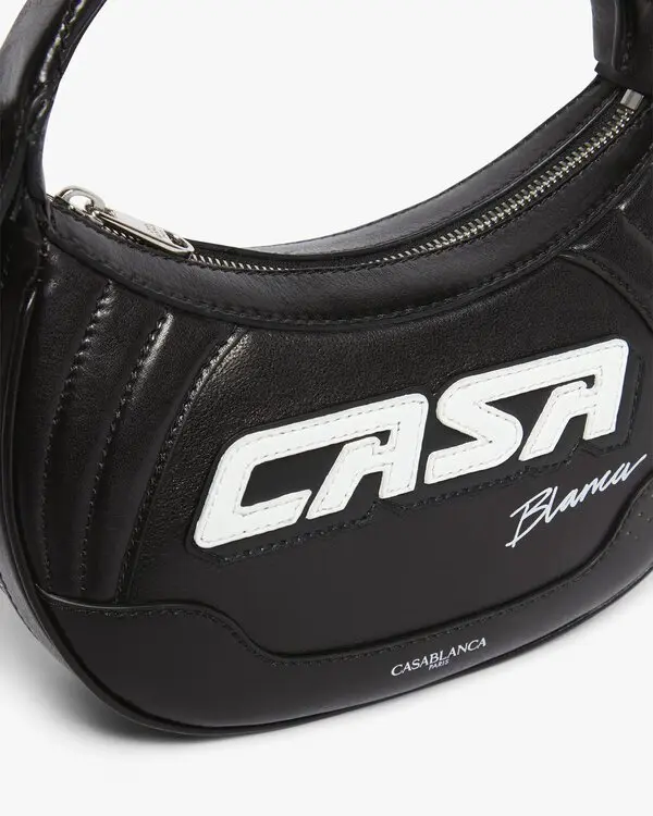 Casablanca Leather Biker Bag