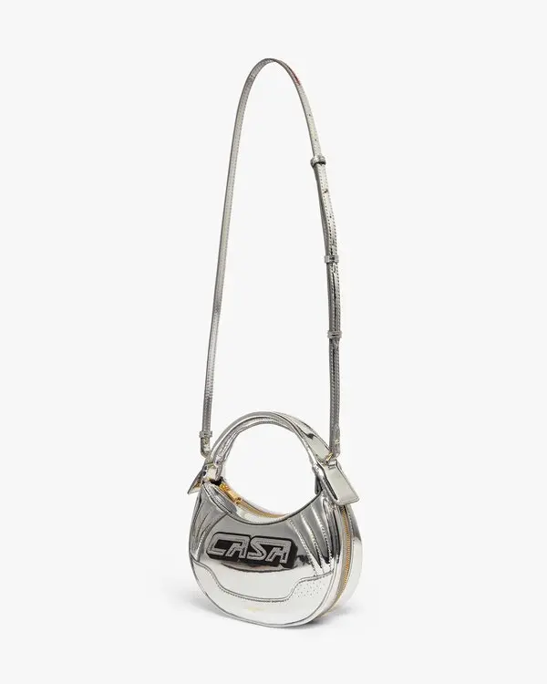 Casablanca Silver Biker Bag