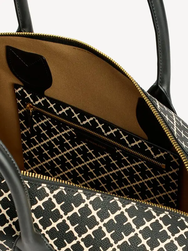 BY MALENE BIRGER Lullu Large Printed Weekend Bag - Black