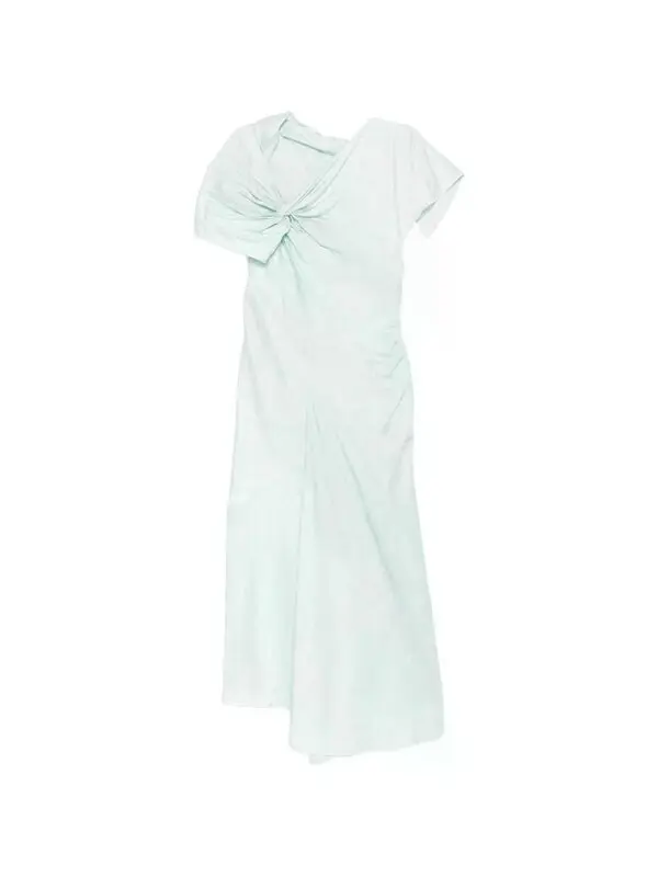 Victoria Beckham Asymmetric Twist Midi Dress
