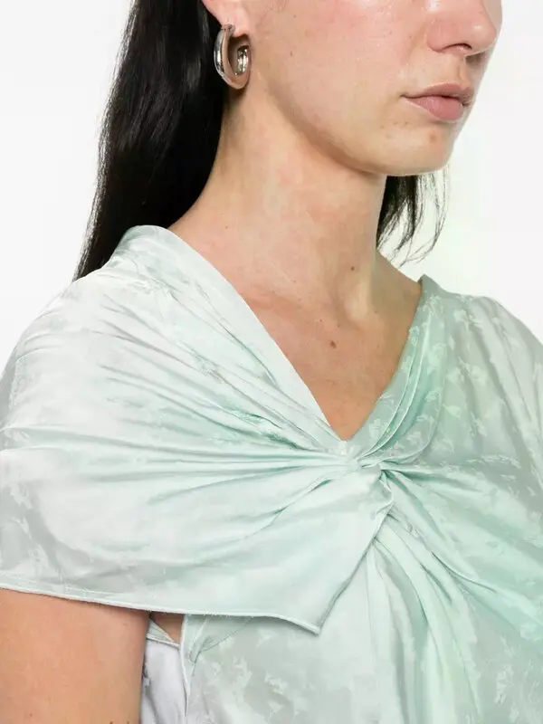 Victoria Beckham Asymmetric Twist Midi Dress