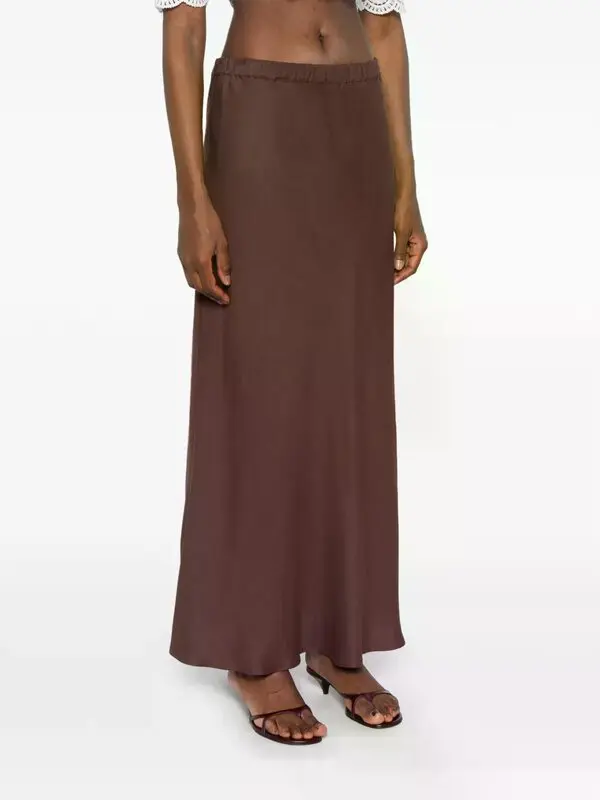 Antonelli Firenze Ilda A-line Midi Skirt - Brown