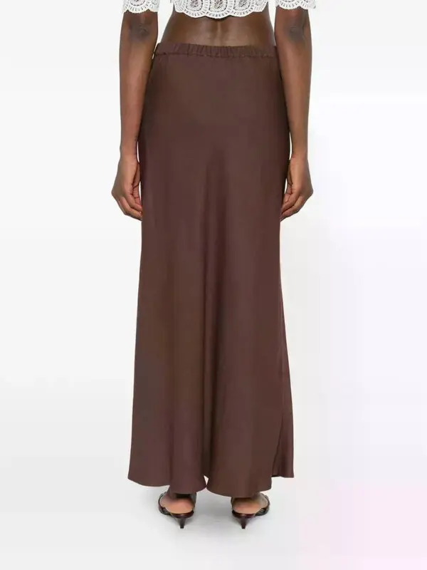 Antonelli Firenze Ilda A-line Midi Skirt - Brown