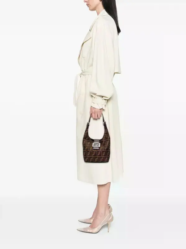 Fendi 2000-2010 Zucca Canvas Shoulder Bag
