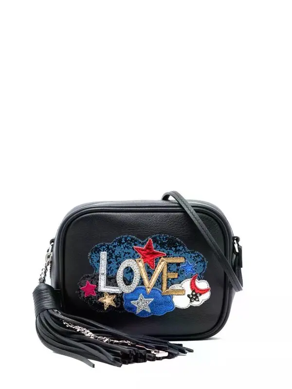 Saint Laurent Mini Embroidered Blogger Camera Bag - Black
