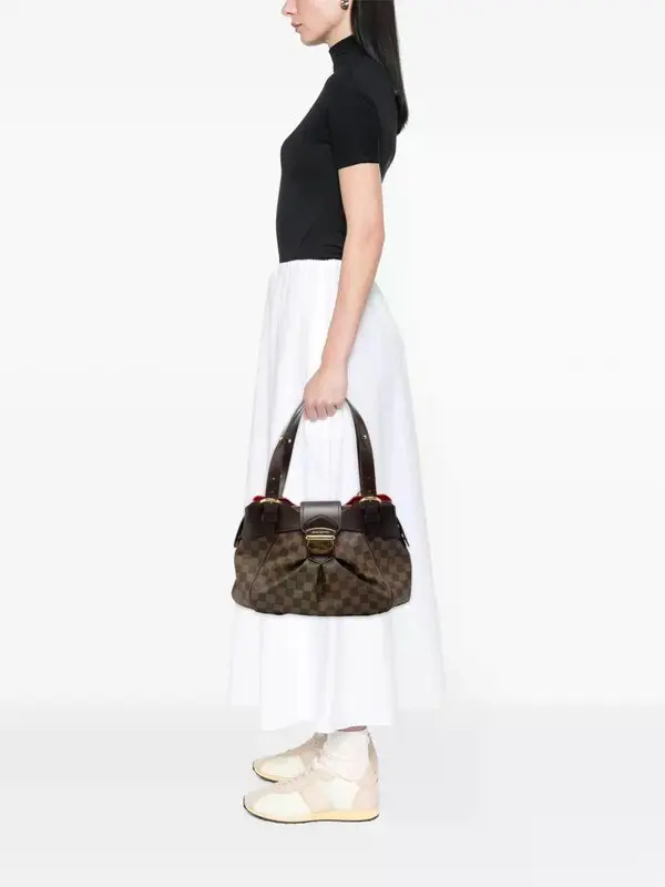 LOUIS VUITTON 2009 Damier Ebene Sistina Pm