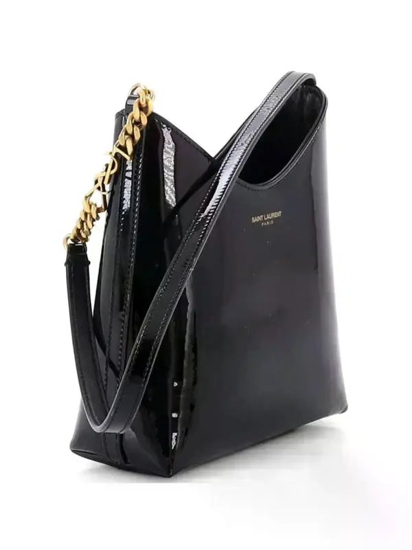 Saint Laurent Rendez-vous Patent Mini Shoulder Bag - Black