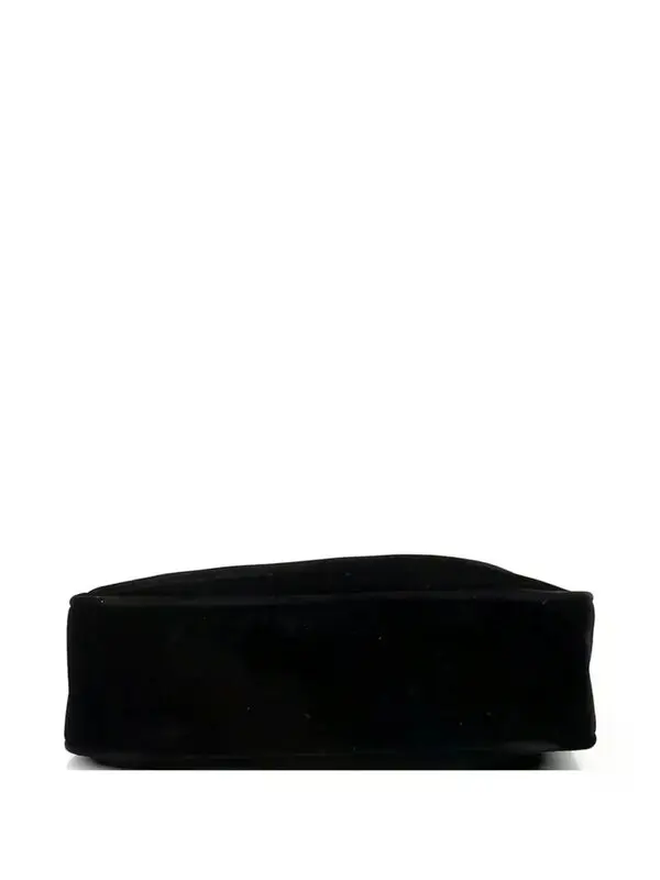 Prada Re-edition Velvet Mini Shoulder Bag - Black