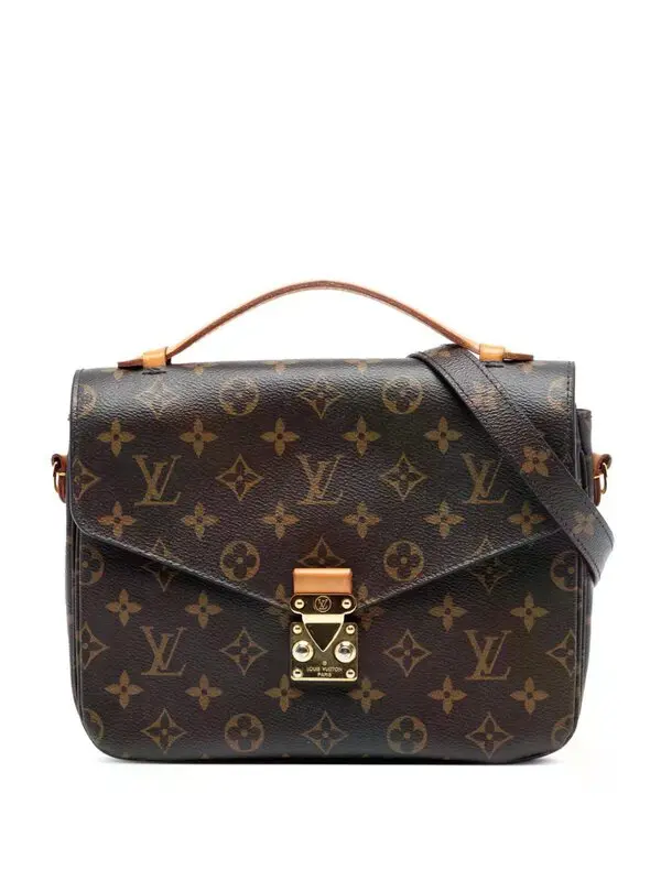 LOUIS VUITTON 2018 Monogram Pochette Metis Satchel - Brown
