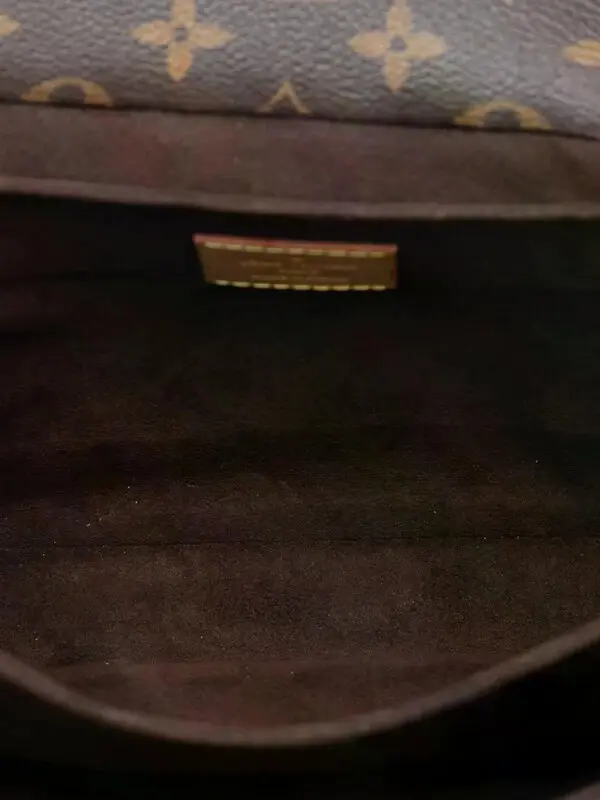 LOUIS VUITTON 2018 Monogram Pochette Metis Satchel - Brown