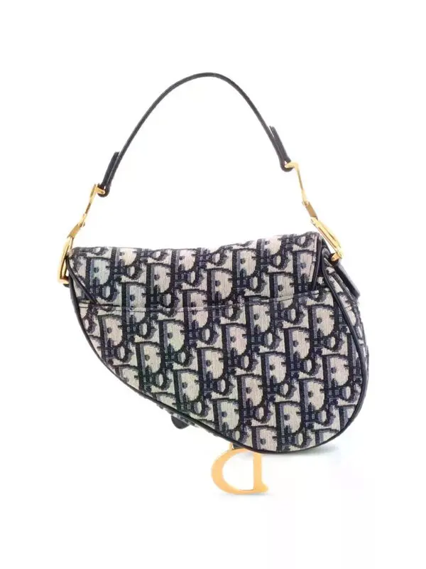 Dior Saddle Handbag Oblique Canvas Mini Shoulder Bag - Blue