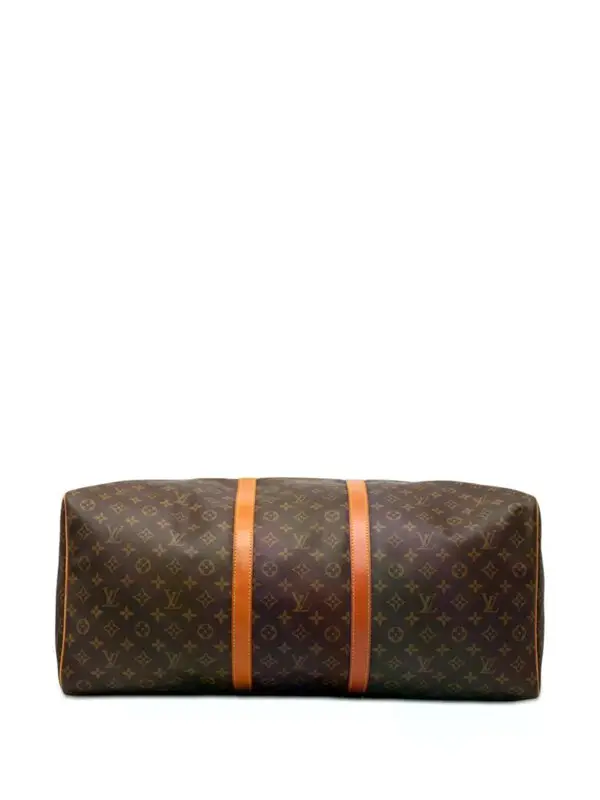 LOUIS VUITTON 1991 Monogram Keepall 60 Travel Bag - Brown