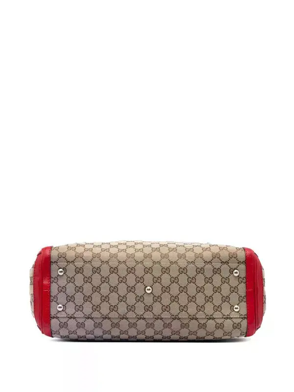 Gucci Medium Gg Canvas Bella Tote Bag - Red