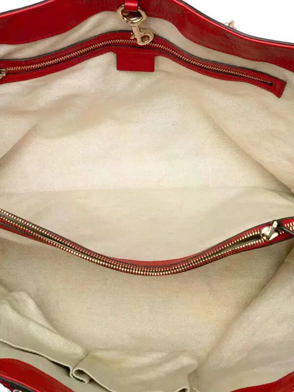 Gucci Medium Gg Canvas Bella Tote Bag - Red