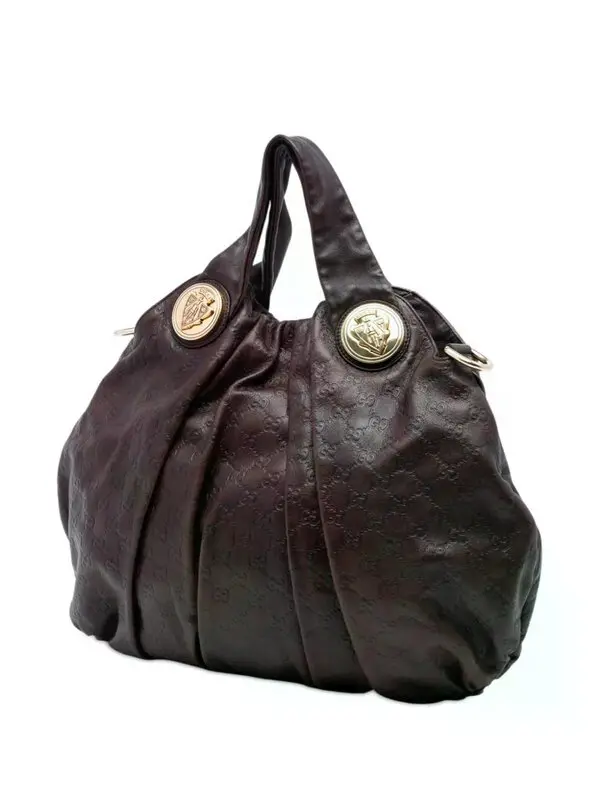 Gucci Large Sissima Hysteria Satchel - Brown