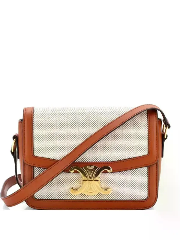 Celine Triomphe Teen Crossbody Bag - Neutrals