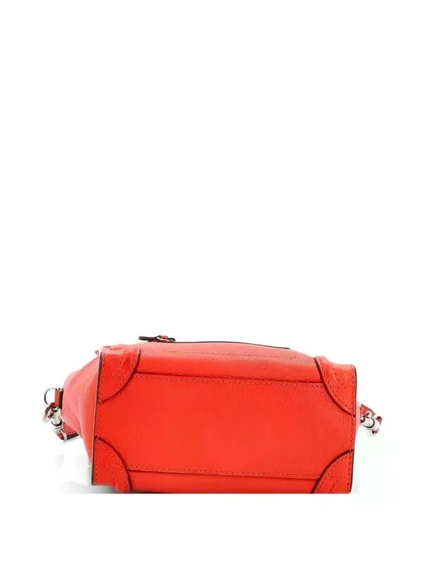 Celine Luggage Nano Crossbody Bag Smooth Leather - Red
