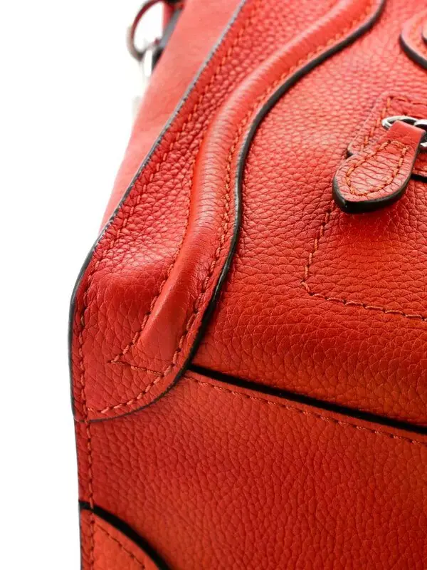 Celine Luggage Nano Crossbody Bag Smooth Leather - Red
