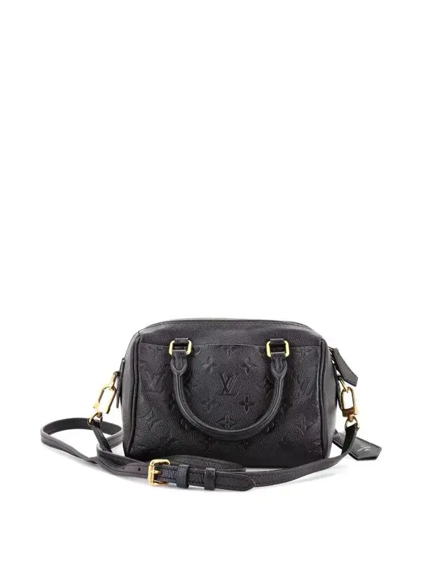 LOUIS VUITTON Speedy Bandouliere Nm 20 Satchel Monogram Empreinte Leather - Black