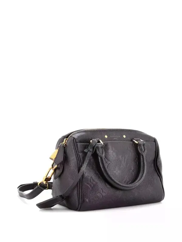LOUIS VUITTON Speedy Bandouliere Nm 20 Satchel Monogram Empreinte Leather - Black